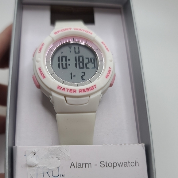 Time and Tru | Accessories | Time Tru Womens Digital Watch Alarm Stop ...